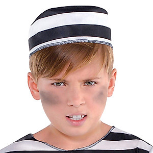 amscan Boys Mischief Maker Prisoner Costume - Small (4-6), White/Black