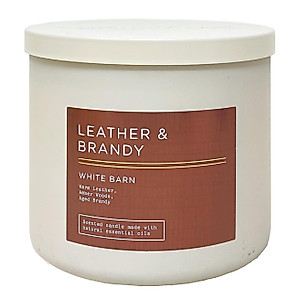 Generic Bath and Body Work Leather & Brandy 3-Wick Scented Candle - 14.5 oz / 411 g