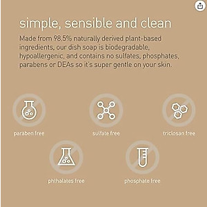 simplehuman Moisturizing Liquid Hand Soap Refill Pouch, 34 Fl Oz (Pack of 1), Fragrance Free, Count