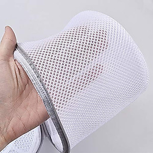 Newk 5 Packs Laundry Bags, with Premium Zipper for Travel Storage Organize Bag, Clothing Washing Bags(1 Large+1 Medium+1 Small+ 1 Bra bag+ 1 Shoe Bag)