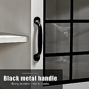 AMERLIFE 47" Rustic Coffee Table, Farmhouse 2 Shelves Center Table with Glass Door Closed Storage Cabinet for Living Room, Distressed White