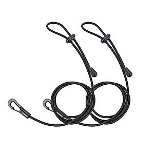 MOOCY Kayak Paddle Leash Safety Rod Adjustable Canoe Paddle Fishing Rod with Snap Hook for Kayaking Securing Canoe SUP Board Rowing Surfing Cycling Survival Paracord Bungee Cord Safety Lanyard