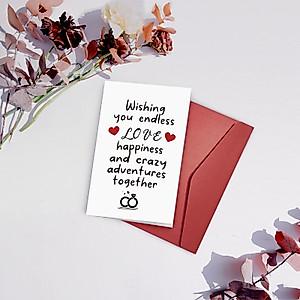 SuperShunhu Wedding Congratulation Card, Bridal Shower Card, Engagement Card for Friends, Wedding Shower Card for Bride And Groom