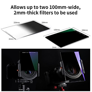 100 * 150mm Square Soft GND8 (3 Stop) Filter & Metal Filter Holder Kit + 8 Adapter Rings