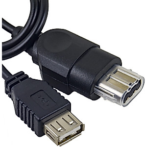 risingsaplings PC Female USB Converter Adapter Cable Cord for Original Xbox Console Gen.1 Console About 30.5in Length (1 PCS)