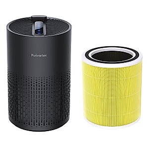Air Purifiers Plus One More HEPA Filter for A11ergies, Pollen, Smoke, Dusts, Pets Dander, Odor, Hair, Ozone Free, 20db Quiet cleaner for Bedroom, Room, Kitchen and Living Room, SGS Certificaion