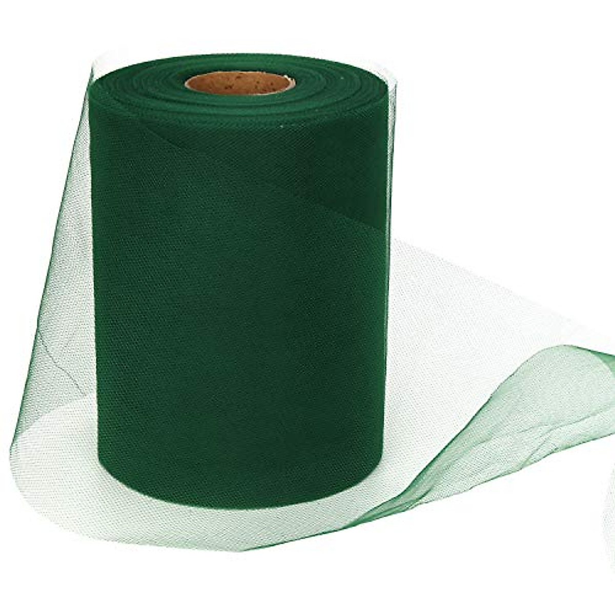 Dark Green Tulle Roll Spool 6 Inch x 100 Yards for Tulle Decoration