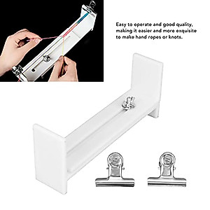 CHICIRIS Bracelet Jig, Plastic Bracelet Maker Adjustable Length Paracord Jig U Shape Bracelet Making Holder with Clamp for Wristband DIY Hand Knitting Braiding Twisting Crafting