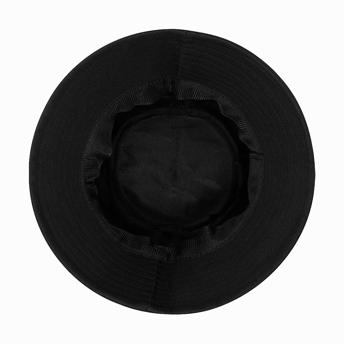 Custom Bucket Hat for Women Men, Personalized Fisherman Hat Black White Bucket Hat Outdoor Travel Cap (Polyester, Black)