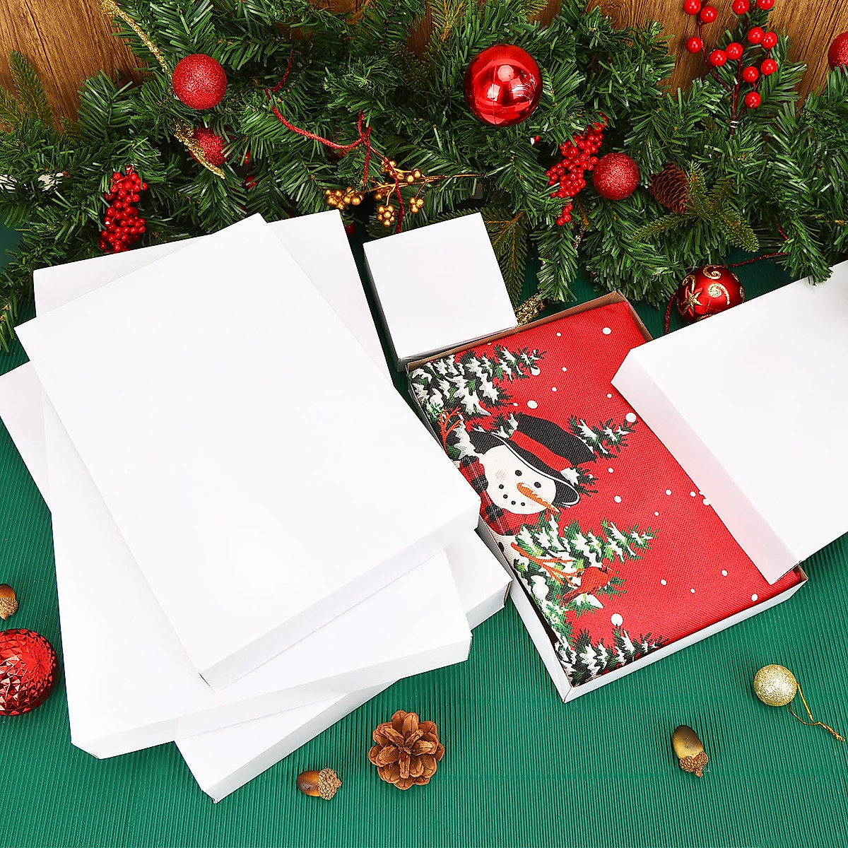 Moretoes 16 Pack Gift Boxes with Lids White Gift Boxes Bulk for Presents, Assorted Sizes for Wrapping Gifts, Bridesmaid Proposal Boxes 4-17 Inch Clothes Holidays Birthday Valentine's Day