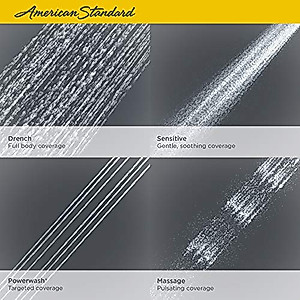 American Standard 9035254.002 Spectra+ Duo 4-Function 2-In-1 Shower Head, 2.5 GPM, Polished Chrome
