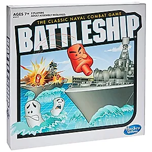 BATTLESHIP Hasbro Gaming: Battleship Classic Board Game Strategy Game Ages 7 and Up For 2 Players