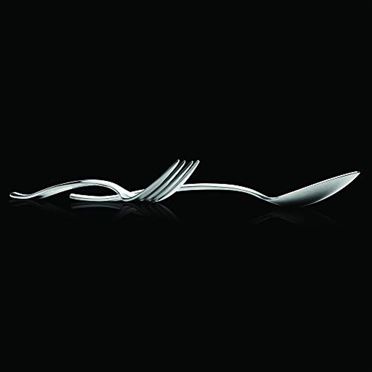 Gourmet Settings 20-Piece Silverware Soprano Collection Polished Stainless Steel Flatware Sets, Service for 4, Kitchen Cutlery Utensil Knife/Fork/Spoons, Dishwasher Safe