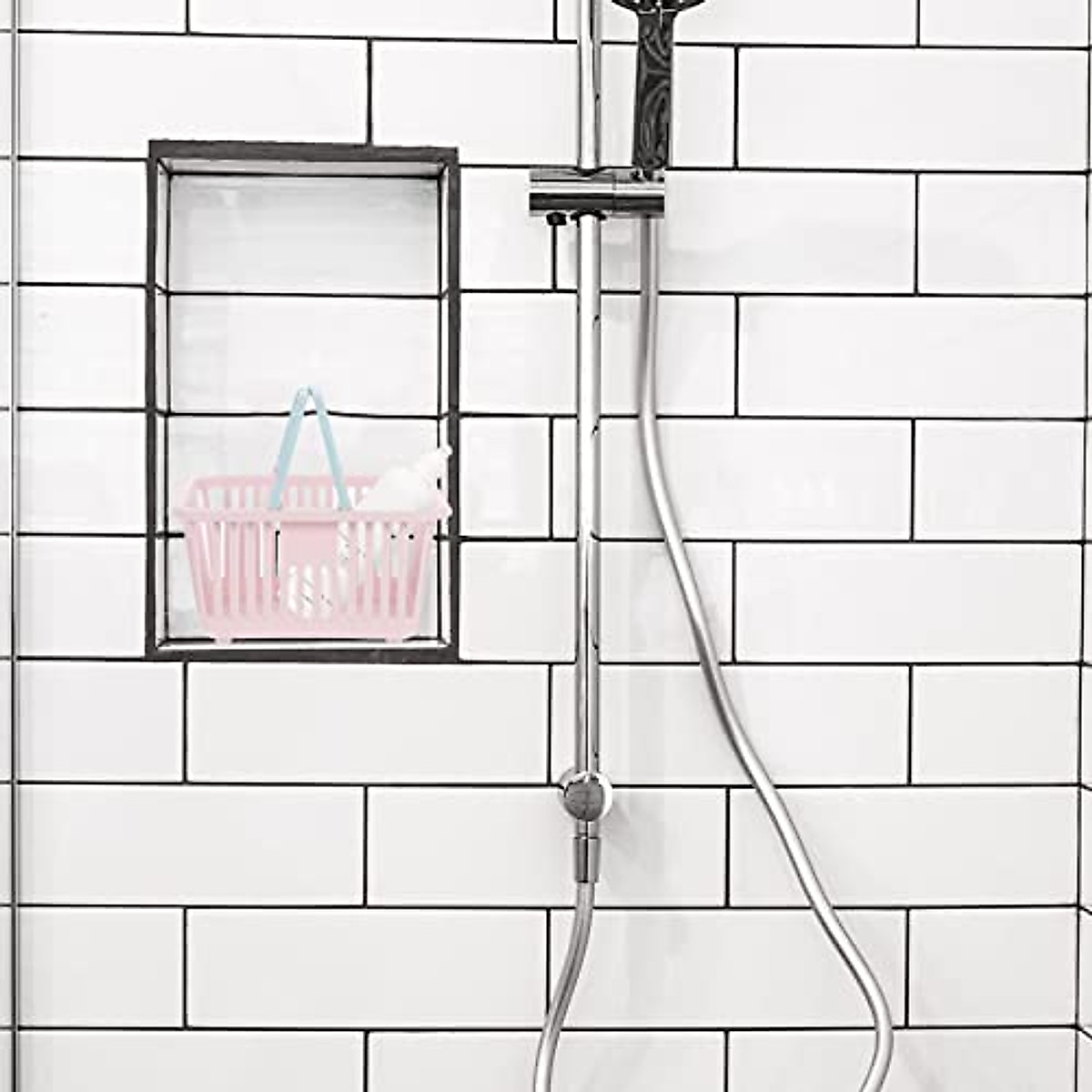 Gadpiparty 3pcs Basket Sundries Play Tote: Plastic Office Container Mini Toiletry Dividers Useful Shopping Handle Portable Drawer Favors Kids Makeup Caddy Serving Bins Desk Classroom