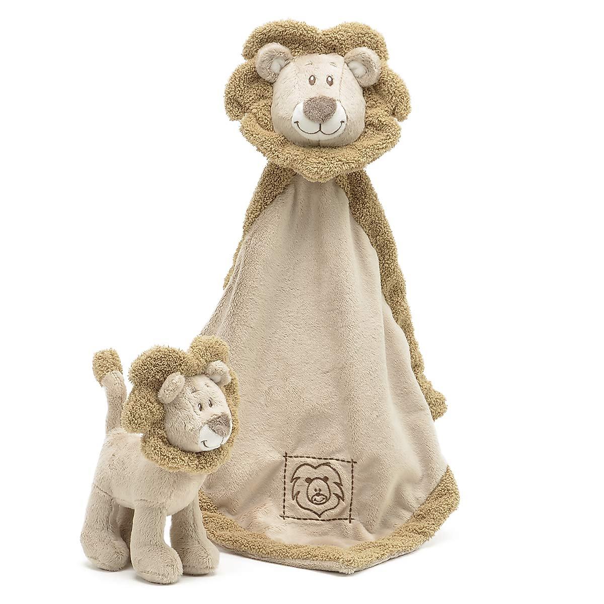 Unipak 12" Lion Blanket with 6" Rattle Baby Set