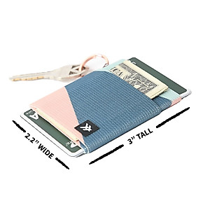 Thread Wallets Ultra Slim Card Holder Wallet - Slim Wallet for Women & Men - Minimalist Wallets for Women - Small Wallet for Women & Men - Modern Credit Card Organizer Mini Wallet (Fine Line)