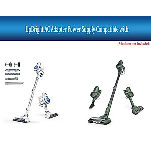 UpBright 26.5V AC/DC Adapter Compatible with Orfeld V20 V20-1 V20-A V21 V21-1 V201 V20A V211 22.2V 2200mAh Li-ion Battery Cordless Stick Vacuum Cleaner 26.5VDC 500mA 27V 0.5A Power Supply Cord Charger