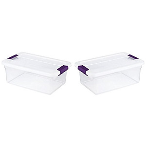 Sterilite 17531712 15-Quart Clearview Latch Box 2-Pack