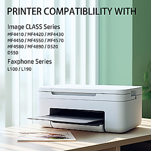 128 Black Toner Cartridge, Replacement for Canon 128 CRG128 High Yield to use with Canon D530 Toner Cartridge ImageCLASS D530 D550 MF4770n FaxPhone L190 L100 Printer, 2 Pack