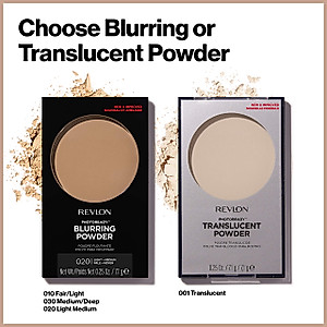 Revlon Translucent Powder, PhotoReady Blurring Face Makeup, Lightweight & Breathable High Pigment, Natural Finish, 001 Translucent, 0.25 Oz