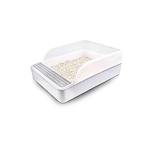 Tfwadmx Pet Small Rabbit Litter Box Toilet, Bunny Rectangle Potty Trainer, Corner Litter Box Pet Pan for Small Animal/Rabbit/Guinea Pig/galesaur/Ferret,etc