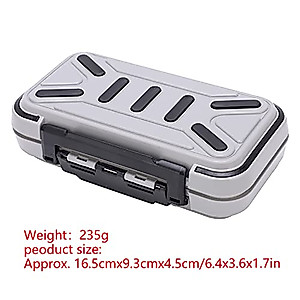 Waterproof Accessory Box, Switch Hinge Design Small in Size Easy to Carry Fishing Container Tool for Storing Fishing Equipment