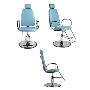 AmeriCan Goods Professional Dental Patient Exam & X-Ray Chair Deluxe Quality 360° Swivel, Adjustable & Removable Headrest Stool (Graystone)
