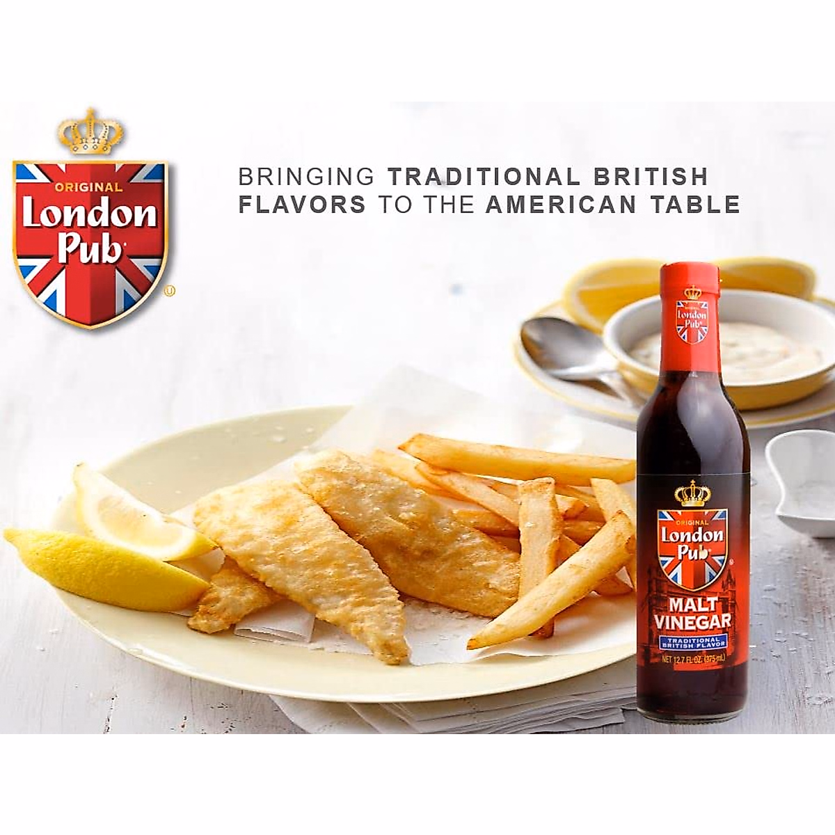 London Pub Malt Vinegar 12.7 OZ(Pack of 2)