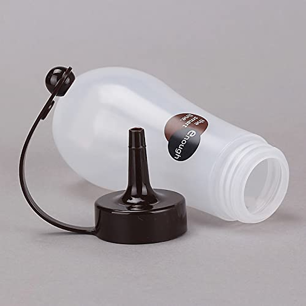 JapanBargain 3272, Set of 4 Japanese Squeeze Bottle Squirt Condiment Bottle Oil Bottle Soy Sauce Dispenser for Kitchen, Made in Japan, 12oz