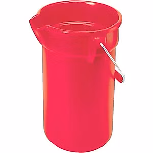 Rubbermaid Commercial 10 Qt Round Bucket, Red (FG296300RED)