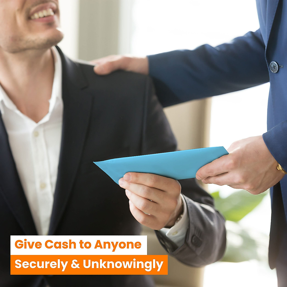 Cash Envelopes 100 Pack 3.5 x 6.7 Inch – 80 GSM Brown Kraft Paper, Peel & Seal Money Envelopes for Cash Saving and Budgeting– Ideal for Coins, Checks, Gift Cards & Tickets