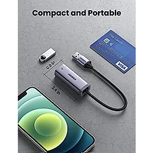 UGREEN USB to Ethernet Adapter USB 3.0 to 10 100 1000 Mbps Gigabit LAN Network Adapter RJ45 Internet Adapter Compatible with Nintendo Switch Laptop PC MacBook Surface XPS Raspberry Pi 4b, and More