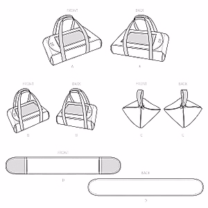Simplicity Casserole Carriers, Pie Holder, and Oven Mitt Sewing Pattern Kit, Code S9522, One Size, Multicolor