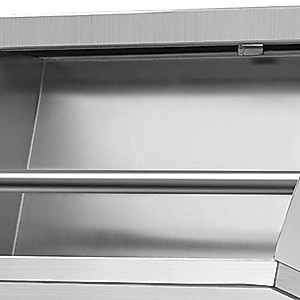 Karpevta Outdoor Drawers W16XH20XD20 Double Access Drawer with Paper Towel Holder BBQ Drawers for Outdoor Kitchen Grilling Station