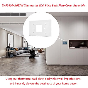 THP2400A1027W Thermostat Wall Plate Back Plate White Cover Assembly (1)