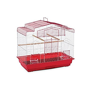 Prevue Pet Products SP50041 Barn Style Bird Cage, Red/White