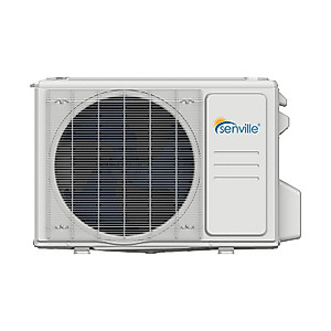 Senville LETO Series Mini Split Air Conditioner Heat Pump, 9000 BTU 110/120V, Inverter, Works with Alexa, SEER2 21.5, White