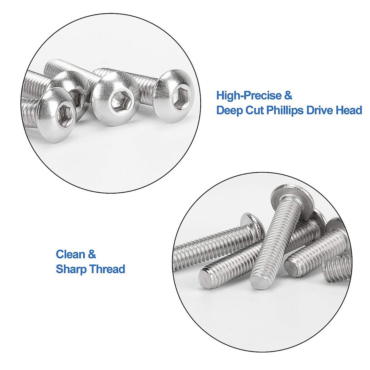 WELLOCKS Socket Cap Screw 251 PCS M4 Metric Bolts and Nuts Assortment Kit with Hex Wrench Button Head Stainless Steel 304 with Storage Box for Shelf Chair Desk Install Repair(D152)