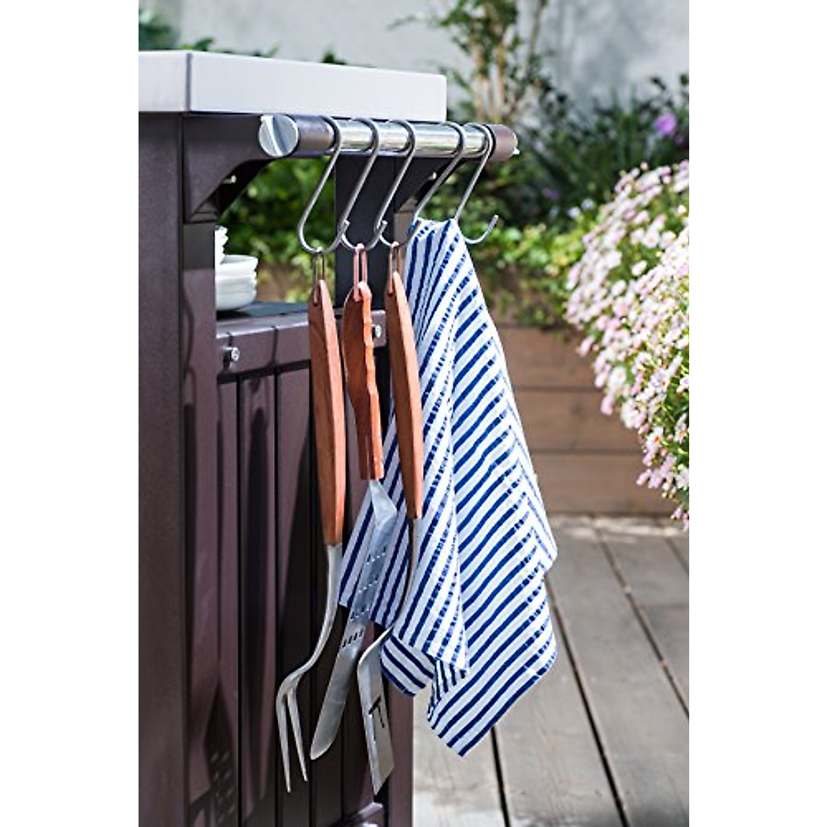 Keter BBQ Side Table Grande brown