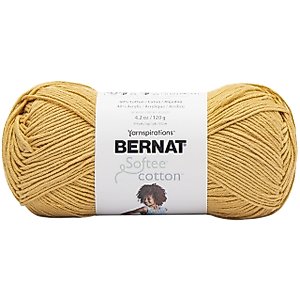 Bernat Softee Cotton Yarn, Golden