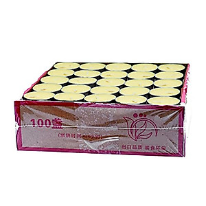 Mudra Crafts Tibetan Tealight Vanaspati Ghee Butter Lamp Candle Set (Silver Tone Alloy Case)