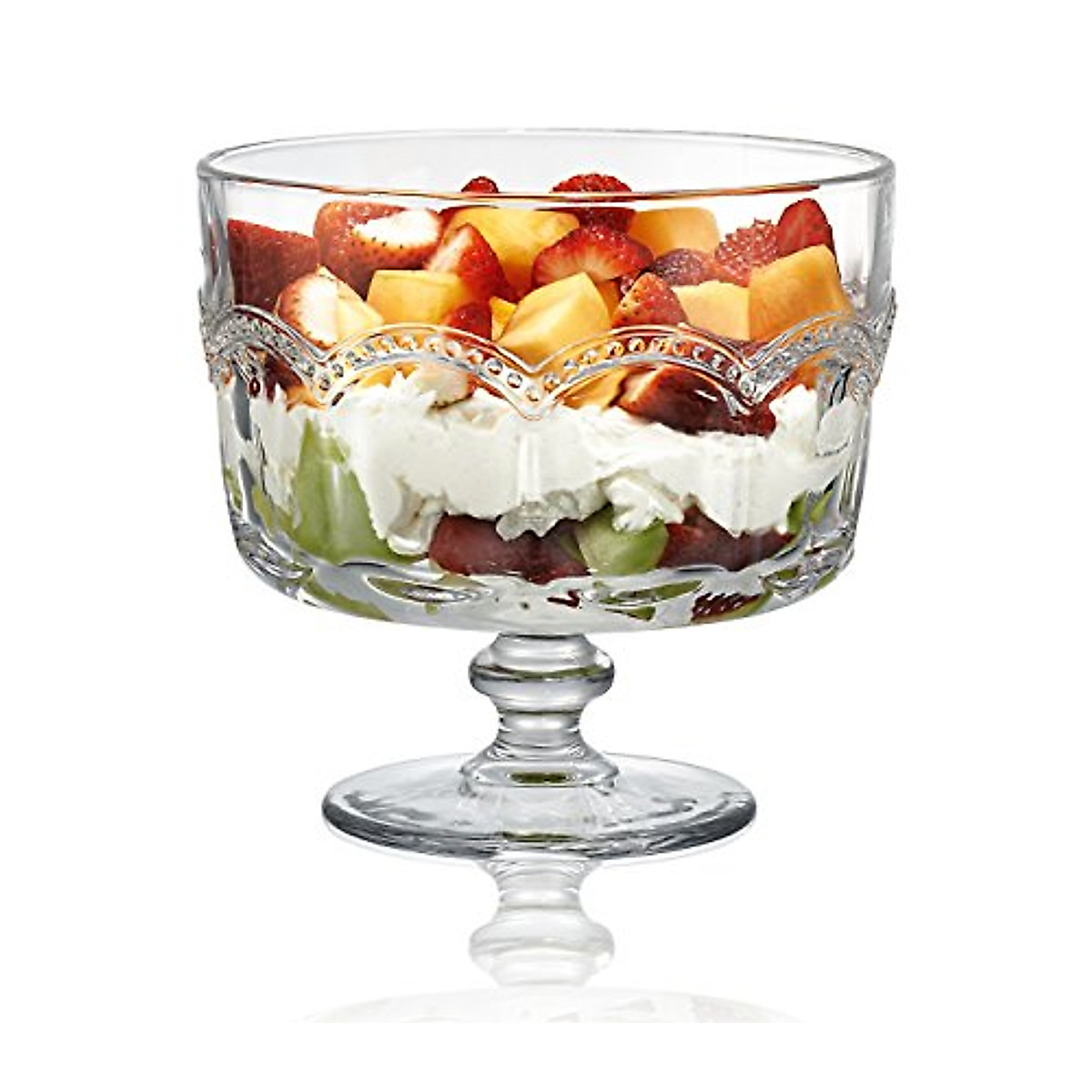 Artland A Pearl Ridge Trifle Bowl, 88 oz, Glass