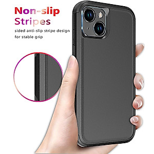 Diverbox for iPhone 14 Case [Shockproof] [Dropproof] [Tempered Glass Screen + Camera Lens Protector] Heavy Duty Protection Phone Case Cover for iPhone 14 6.1inch
