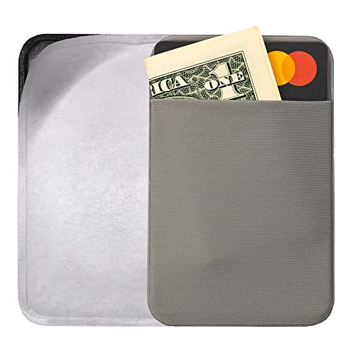 Elastic Phone Card Holder Pocket, Stick-On Wallet, Adhesive Credit Card Pouch, Phone Accessories, Compatible With iPhone, Samsung Galaxy – Light Green