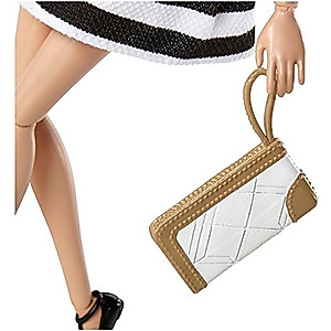 Barbie Style Doll, Jean Jacket and Black/White Shirt