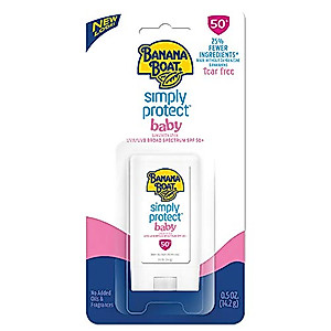 Banana Boat Baby Sunscreen Stick, Tear-Free, Broad Spectrum, SPF 50+, 0.5oz.
