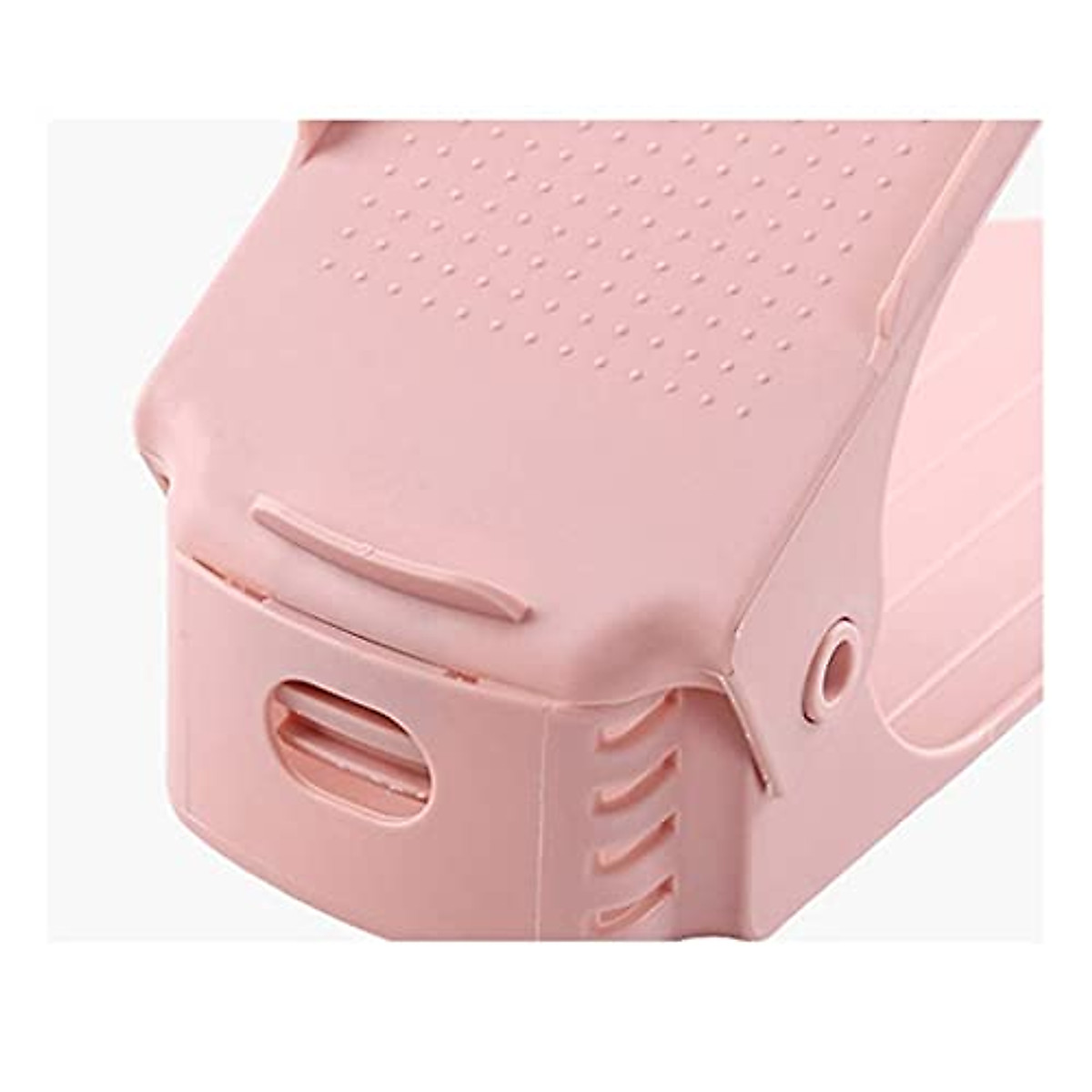 HTLLT Practical and Convenient Shoe Slots Organizer Adjustable Shoe Racks Space Saver Shoe Holder 5 Piece Set,Black