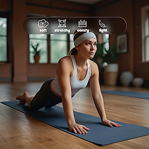 CoverYourHair Wide Headbands for Women - Cotton Thick Headbands for Women - (12 Pack Wide Headbands)