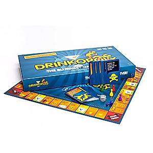 Drinkopoly Party-Game | Fun Drinking-Game for-Game Night | Hilarious Social and Interactive-Board-Game for Adults | Ages 21+ | 1-6 Players | Average Playtime 60 Minutes
