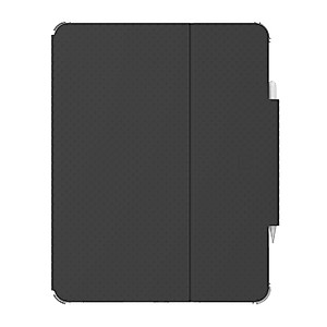 [U] by UAG iPad Pro 12.9" (6th Gen 2022, 5th Gen 2021) Case Black Lucent Lightweight Slim Shockproof Smart Folio Protective Cover with Auto/Sleep Wake & Pencil Holder